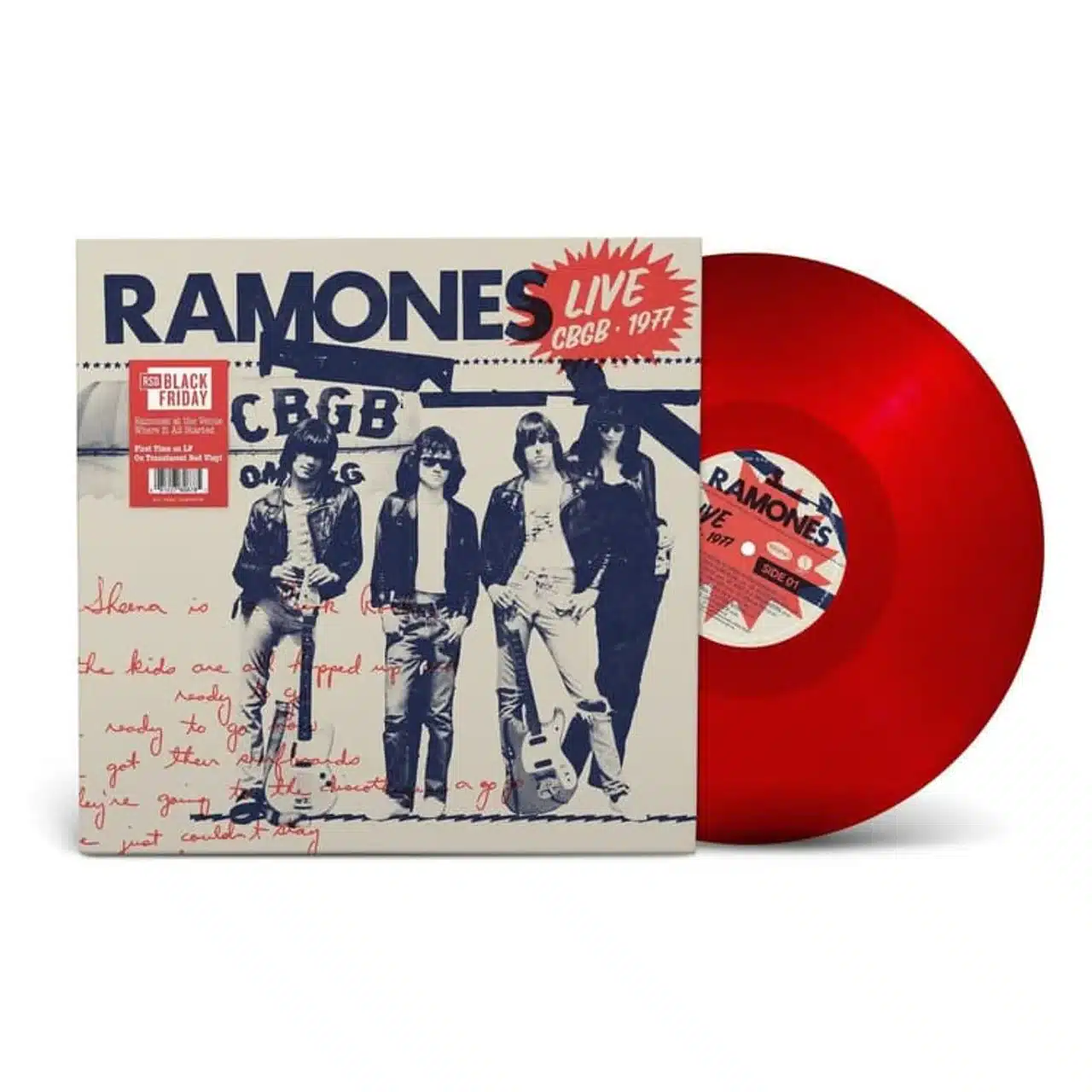 Ramones - Live CBGB 1977 Lp Ed. Limitada RSD Black Friday Vinilo Rojo ...